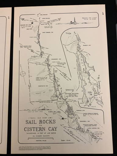 Boating Maps, Sail Rocks To Cistern Cay, Spaniel Cay,