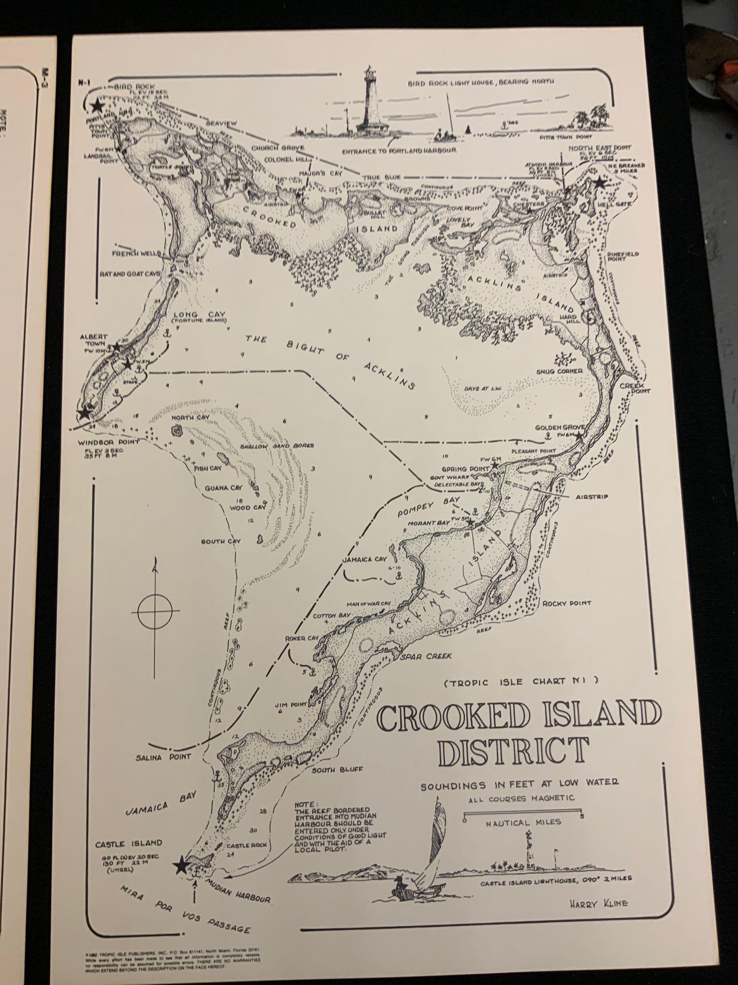 Boating Maps, Crooked Island District, Little San