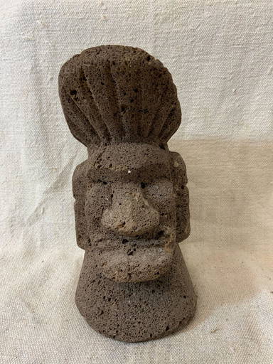 Tiki Lava Carved Stone