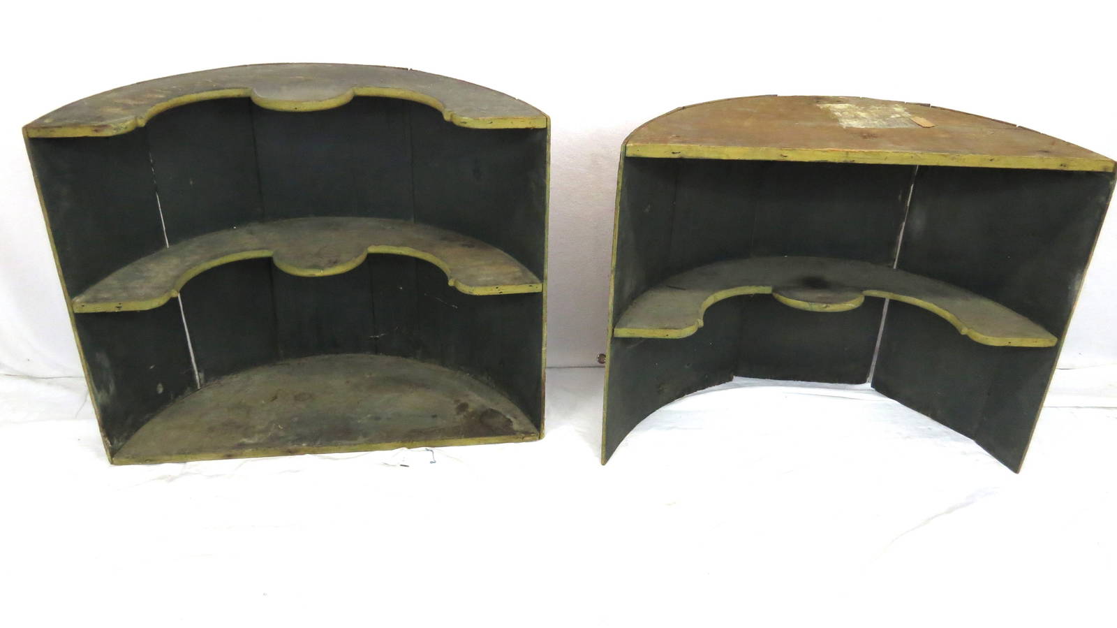 Queen Ann Barrel Back Built In Cupboard Interior With Porringer Shelves ...