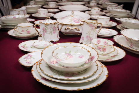 Haviland Limoges Pink Roses China Set