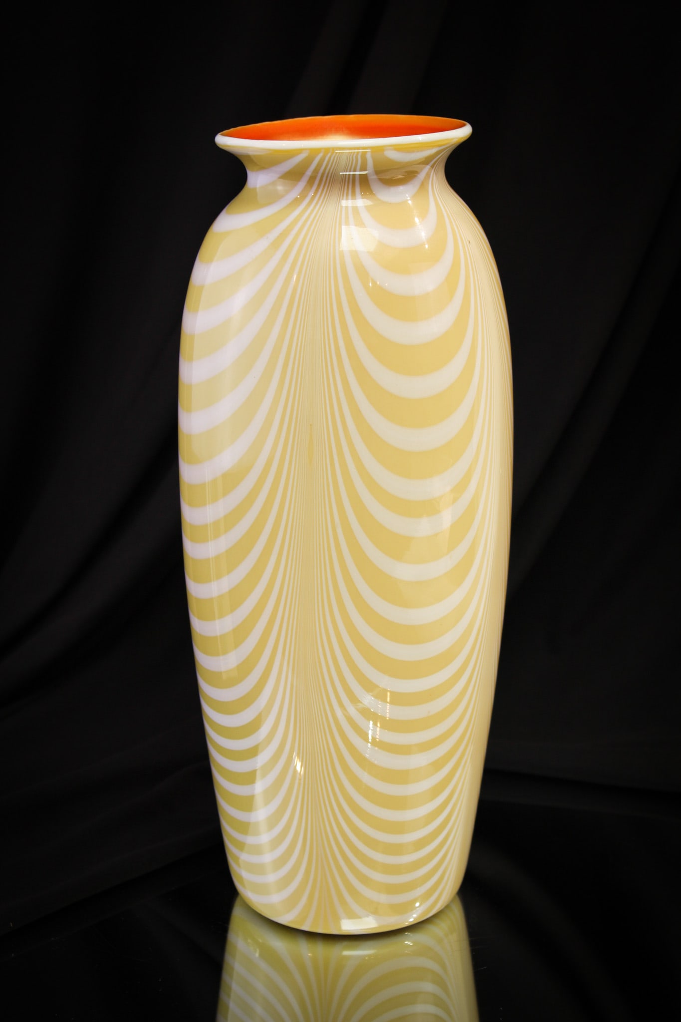 Rare Imperial Freehand Glass Art Glass Lead Lustre Festoon Vase Auction
