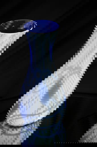 Imperial Freehand Glass Lead Lustreirridescent Heart & Vine Vase