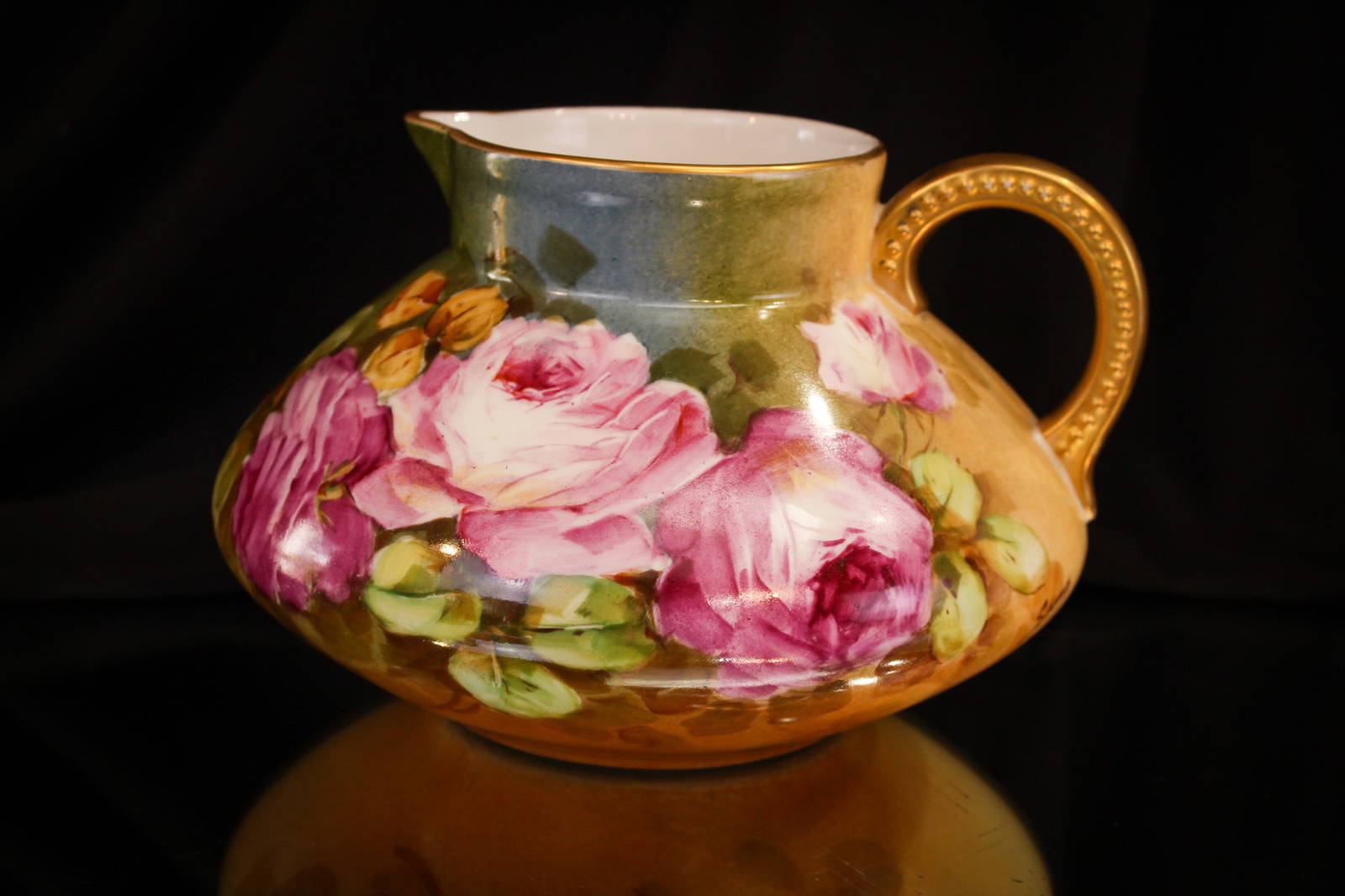 Jpl France Limoges Hand Painted Porcelain Pitcher Auction