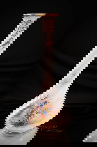 Victorian Mt. Washington Colonial Ware Glass Vase