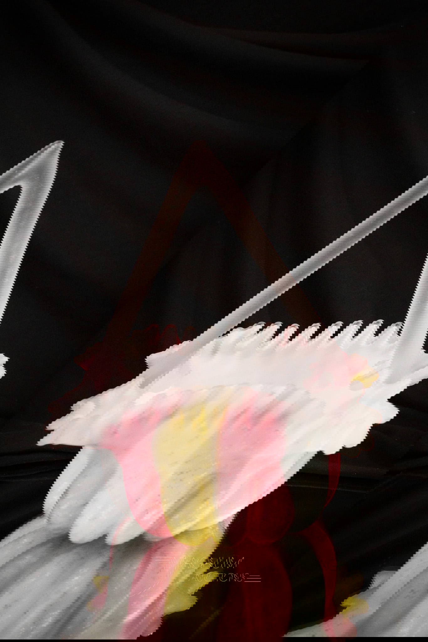 Victorian Rainbow Art Glass Adventurine 9 1/2" Basket Auction