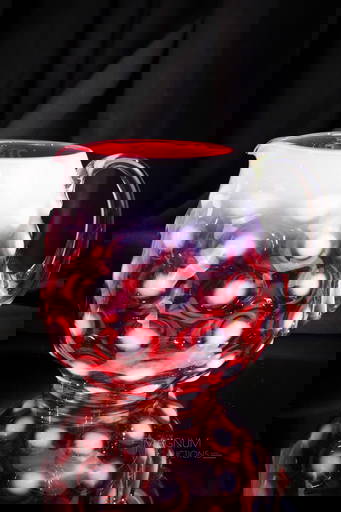 Rare Cranberry Opalescent Bullseye Victorian Water Pitcher