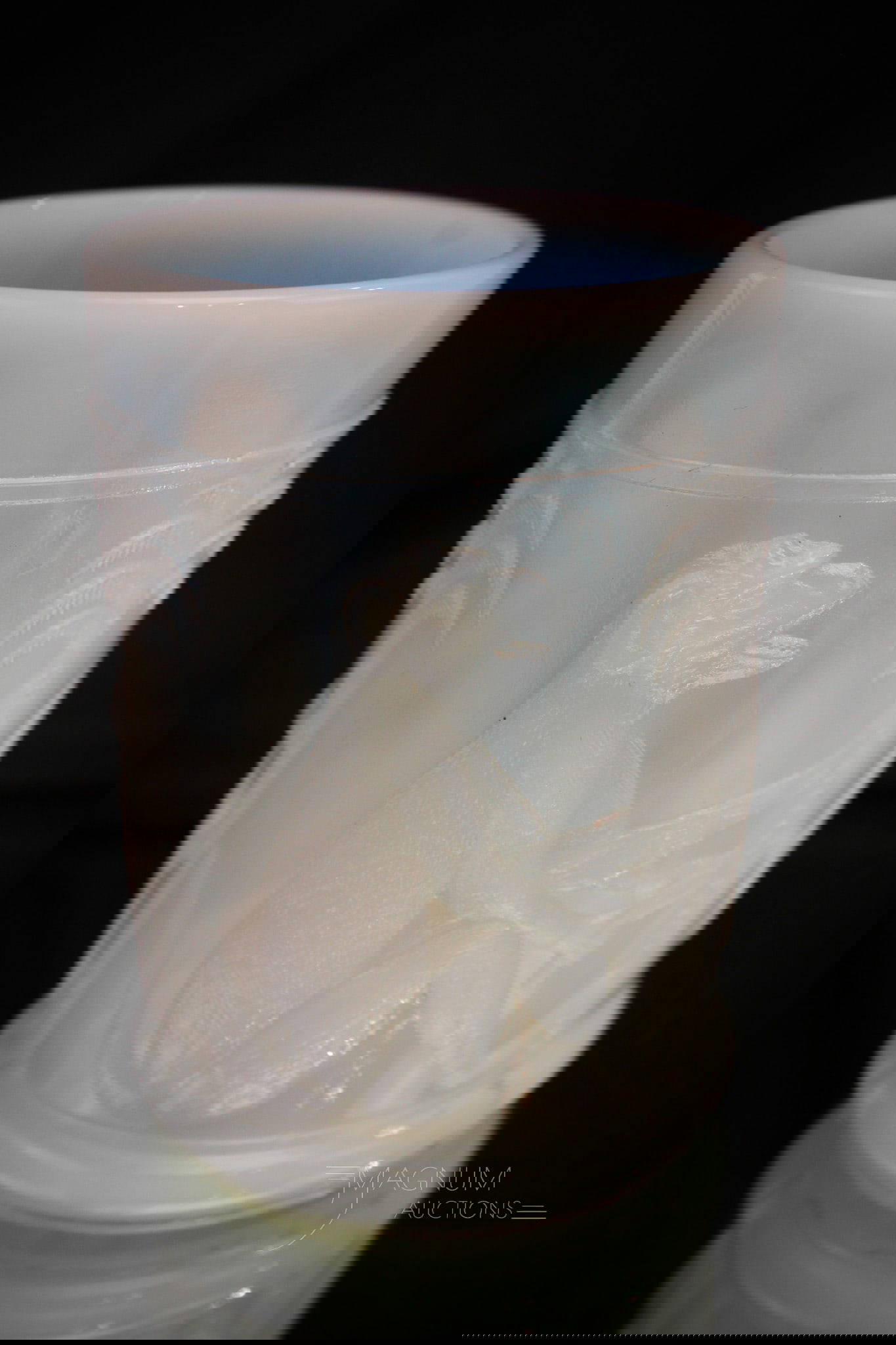 Duncan Darwin Monkey Opal Glass Victorian Tumbler Auction