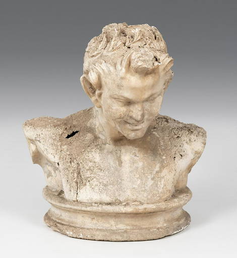 Satyr bust; Italy, 19th century. And it is. It has faults and losses ...