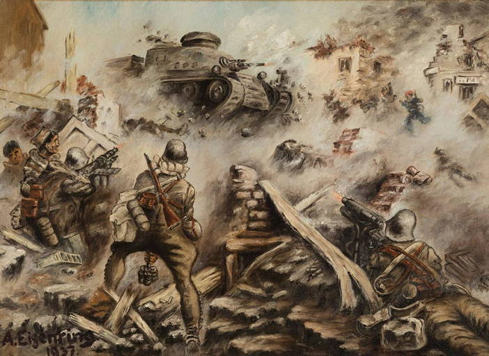 German School Of The First Half Of The 20th Century. "war Scene", 1937 ...