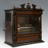 Music box with automaton, following models from the 17th century; Late ...