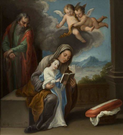 Juan Rodriguez Juarez (mexico, 1675 1728). "the Education Of The Virgin ...