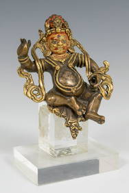 19th C Tibetan Gilded Bronze Dancing Citipati Skeletons - Jan 18, 2017 ...