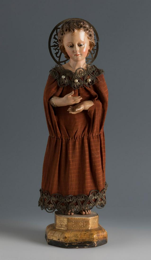 Spanish School; Elizabethan Period, 19th Century. "baby Jesus, Cap I ...