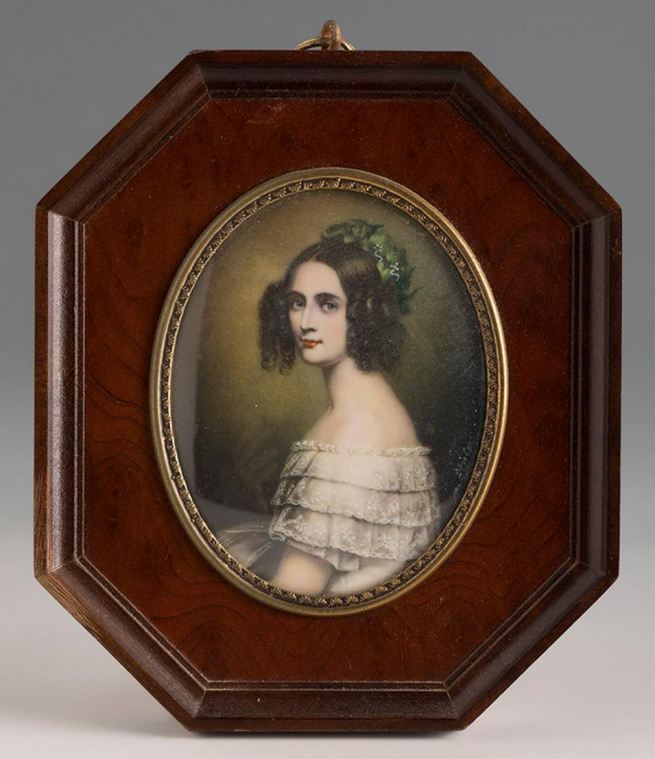 Maximilian Stieler (germany, 1825-1897). "princess Alexandra." Gouache ...