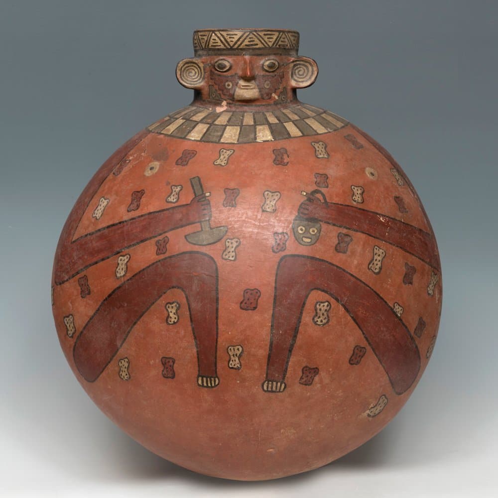 Large Globular Vessel; Nazca Huari Culture, Peru, 1500-100 B.c ...