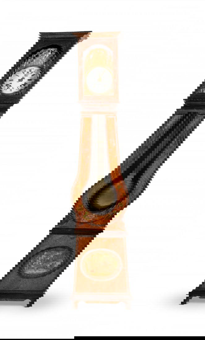 Morez Wall Clock. France, Xix Century. Polychrome Wood. One-bell ...