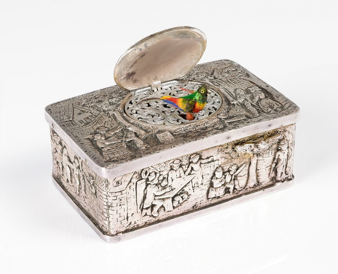 Automaton "singing Bird" Music Box. Germany, Karl Griesbaum, Early 20th ...