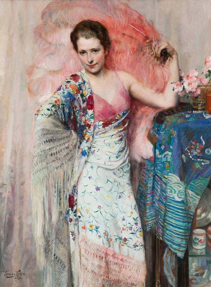 Herman Jean Joseph Richir (ixelles, 1866- Uccle, 1942). “retrato De La ...