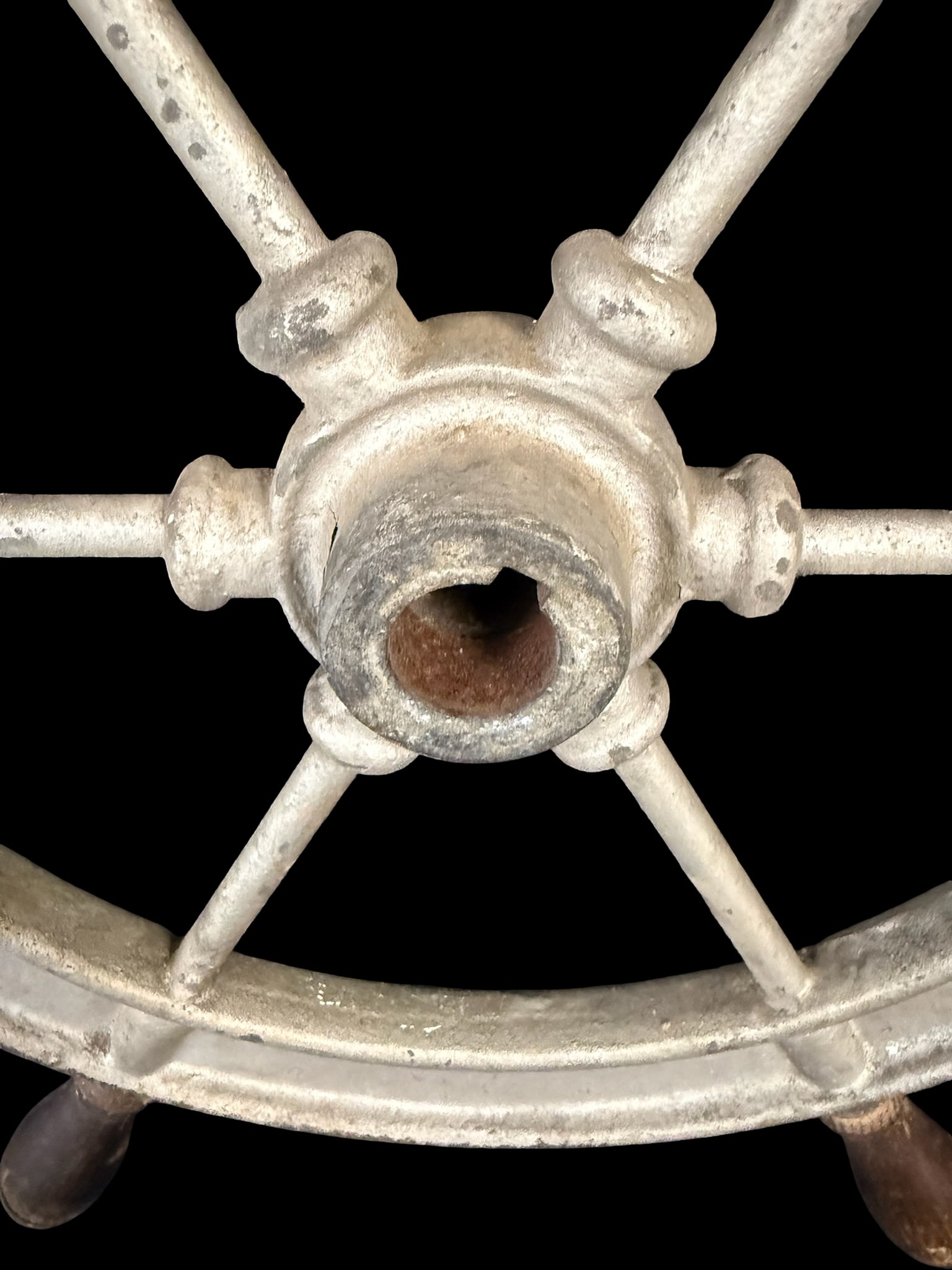 Vintage Metal Ships Helm And Wheel Auction