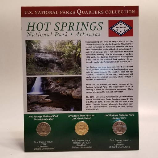 Us National Parks Quarters Collection Arkansas