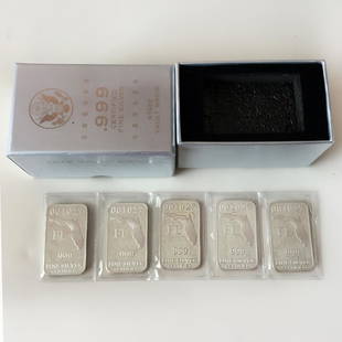 .999 Fine 1oz Silver Bars Fl State Vault Brick (5)