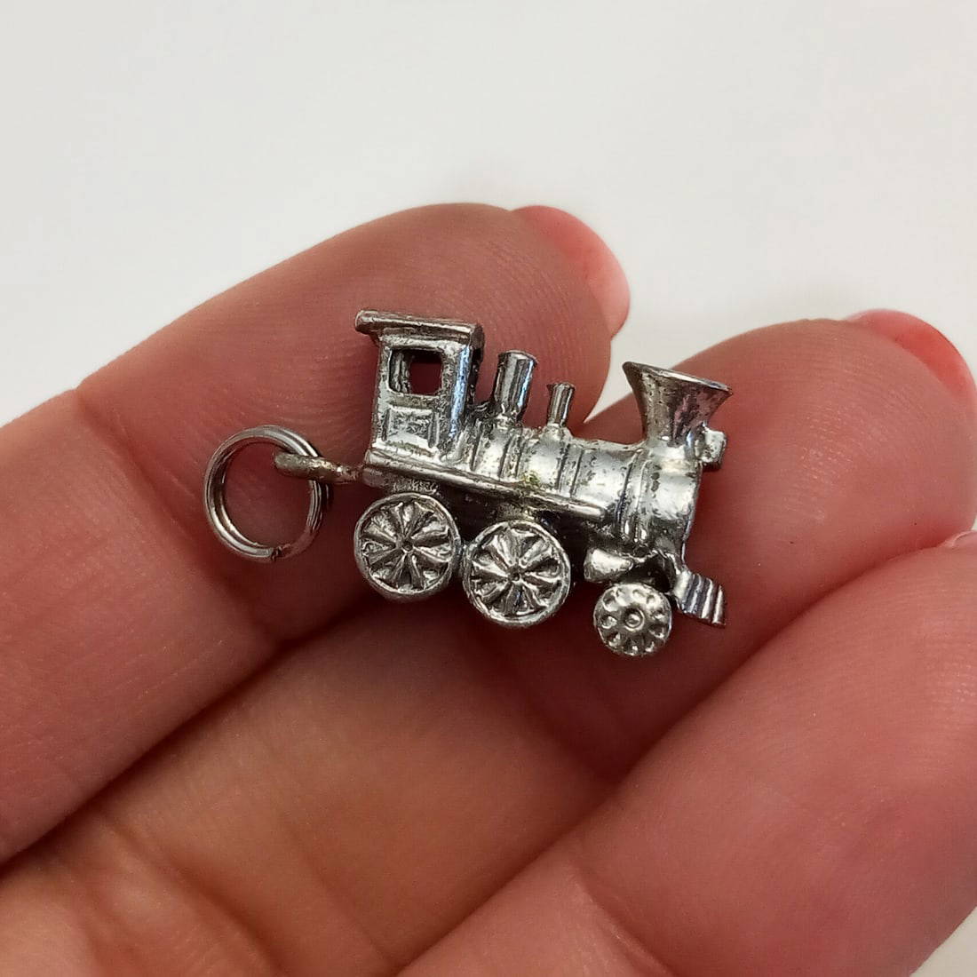 Vintage Sterling Silver Locomotion Train Charm Auction