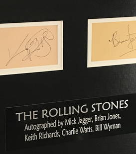 The Rolling Stones Autographs Incl Brian Jones