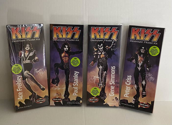 KISS Destroyer Model Kit Figures (1998 Edition) -All 4 NEW IN BOX ...