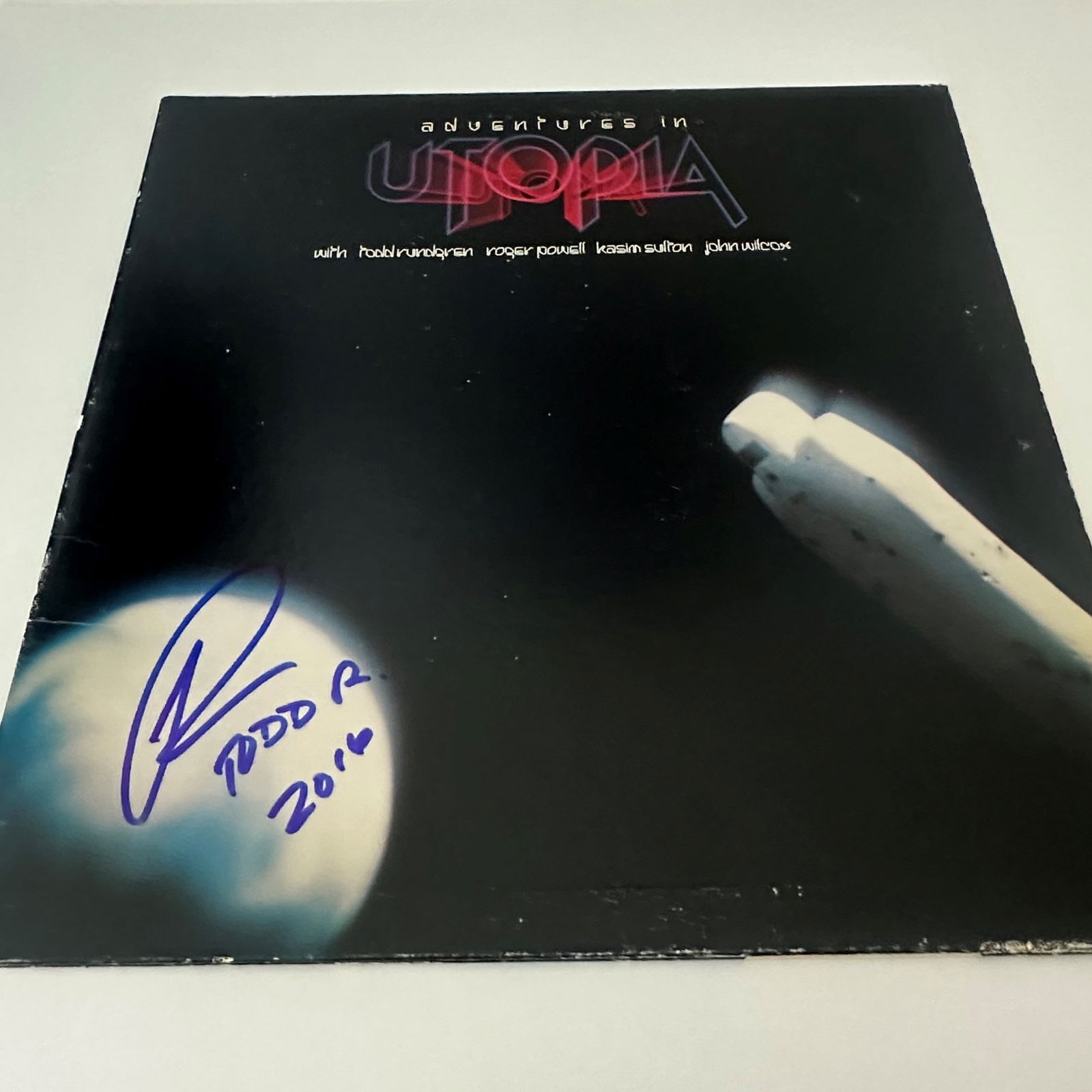 Utopia Album Signed By Todd Rundgren W/bas Coa Auction