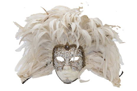 Vintage Venetian Papier Mache Masquerade Mask