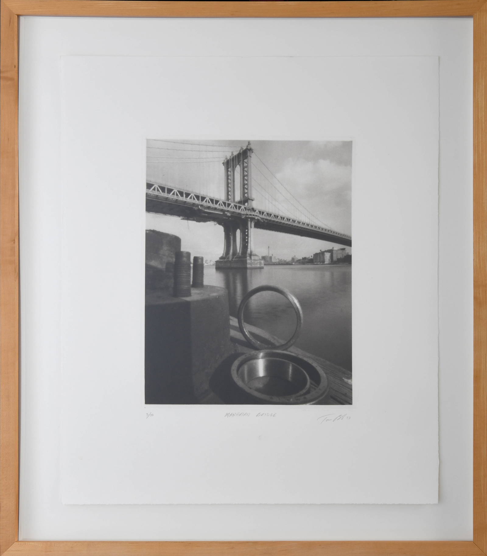 Tom Baril, American 1952-, Tom Baril, Manhattan Bridge, 1993 Auction