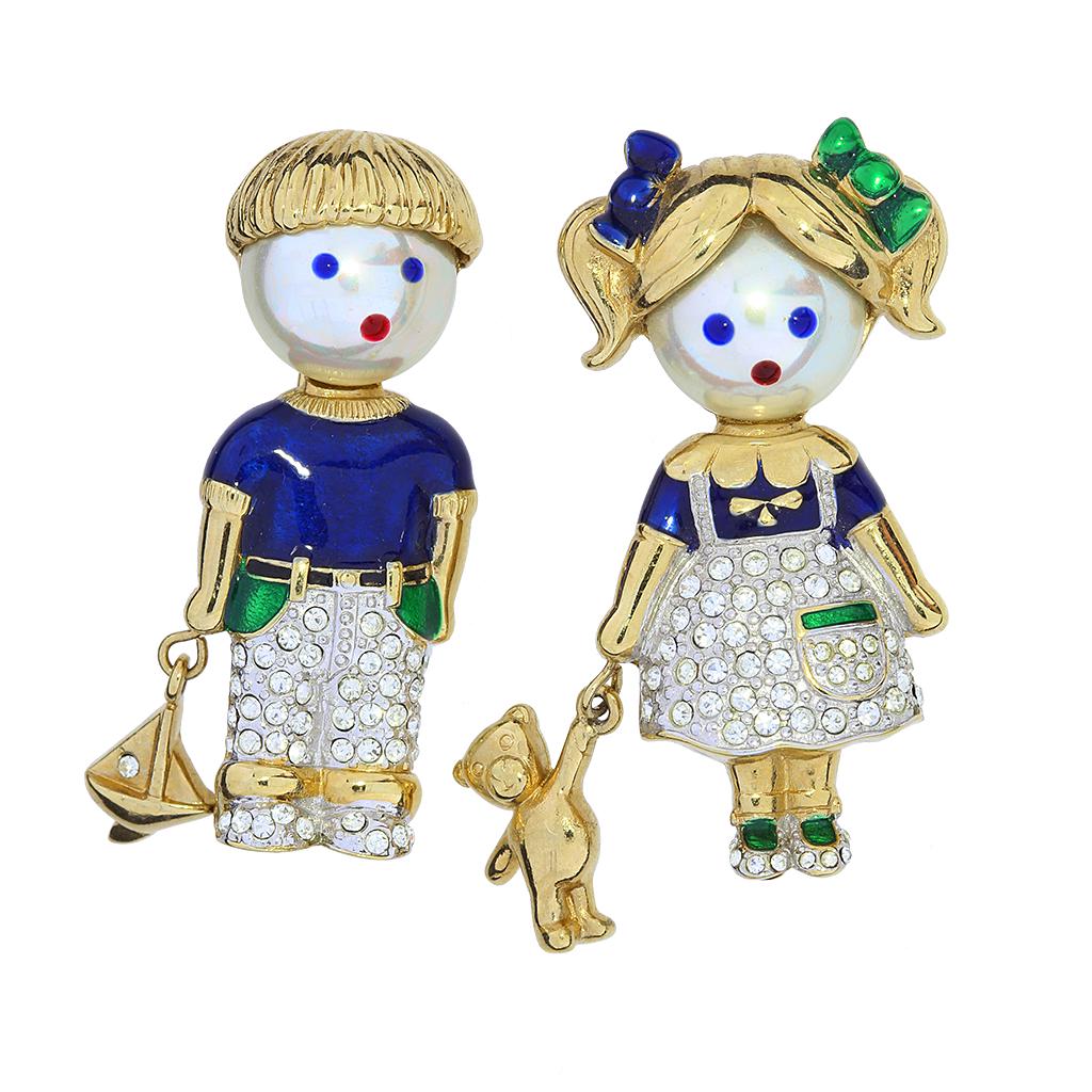 Articulated Carolee Character Pins - Jan 22, 2022 | Raymond Auctions in NC