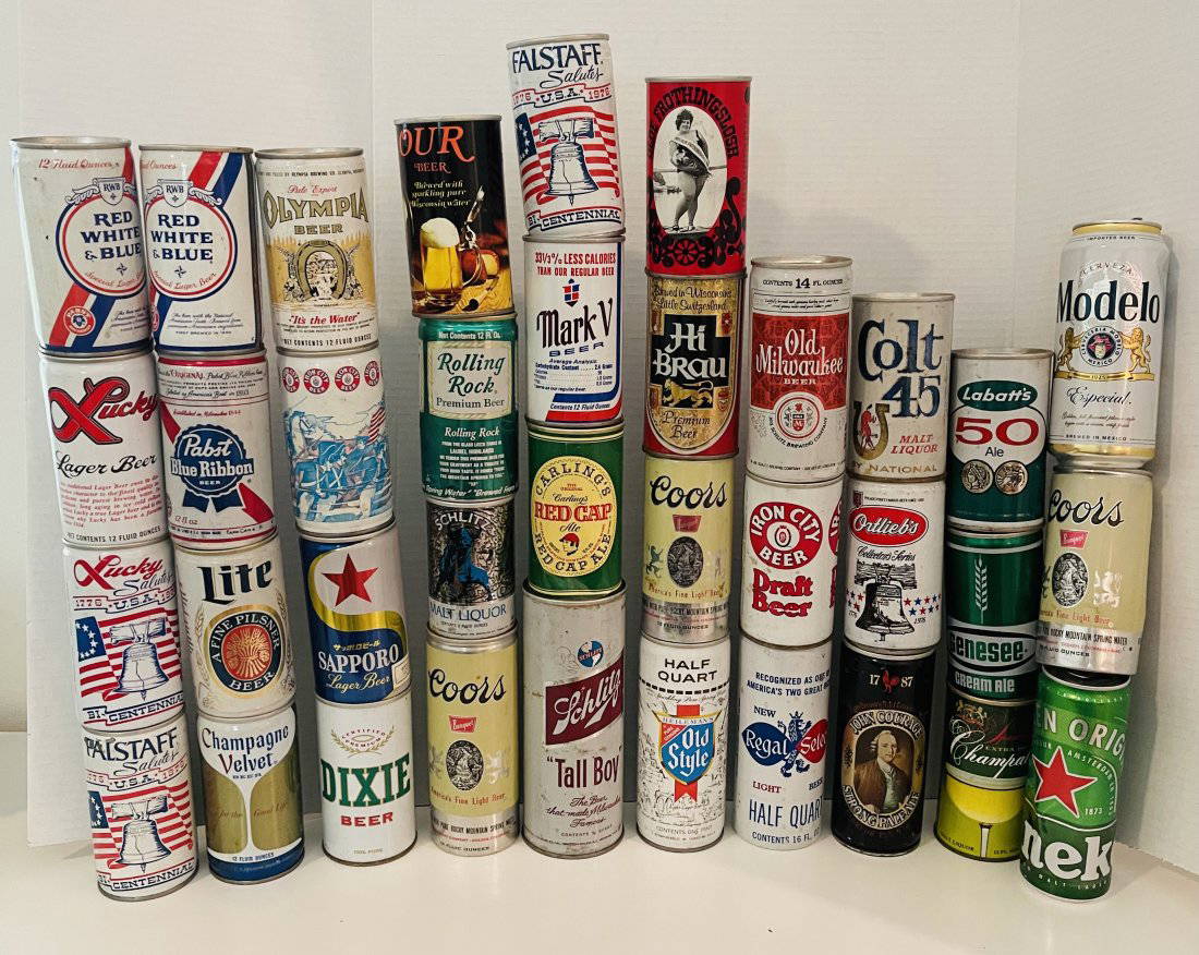 Vintage Beer Cans Collection Breweriana Auction