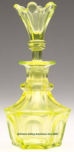 Oval Paneled Frames Cologne Bottle, Bright Green