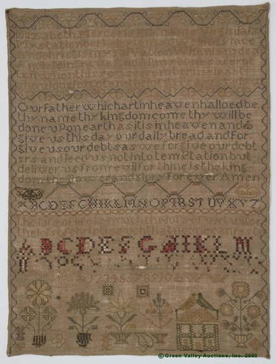 Elizabeth Mercer, Berkeley (co.), Va Needlework Sa