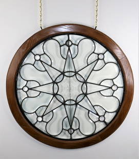 Round Leaded Glass Window