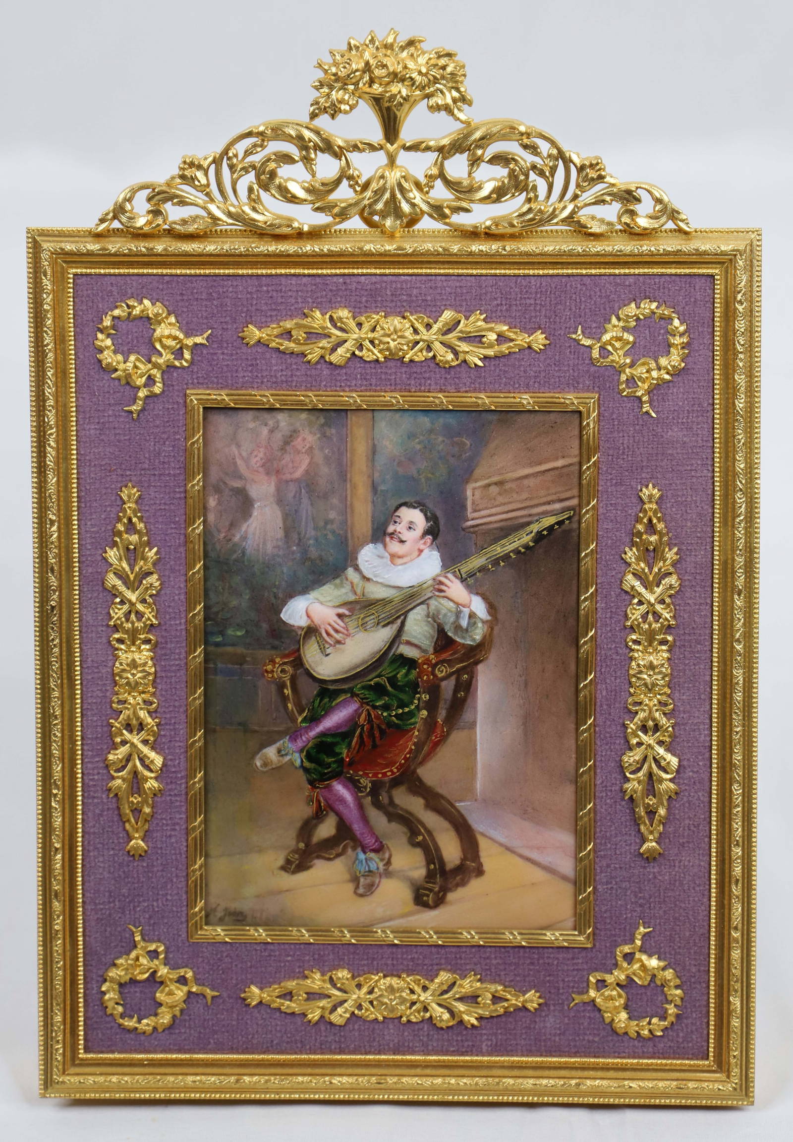 Enamel On Copper Painting Auction