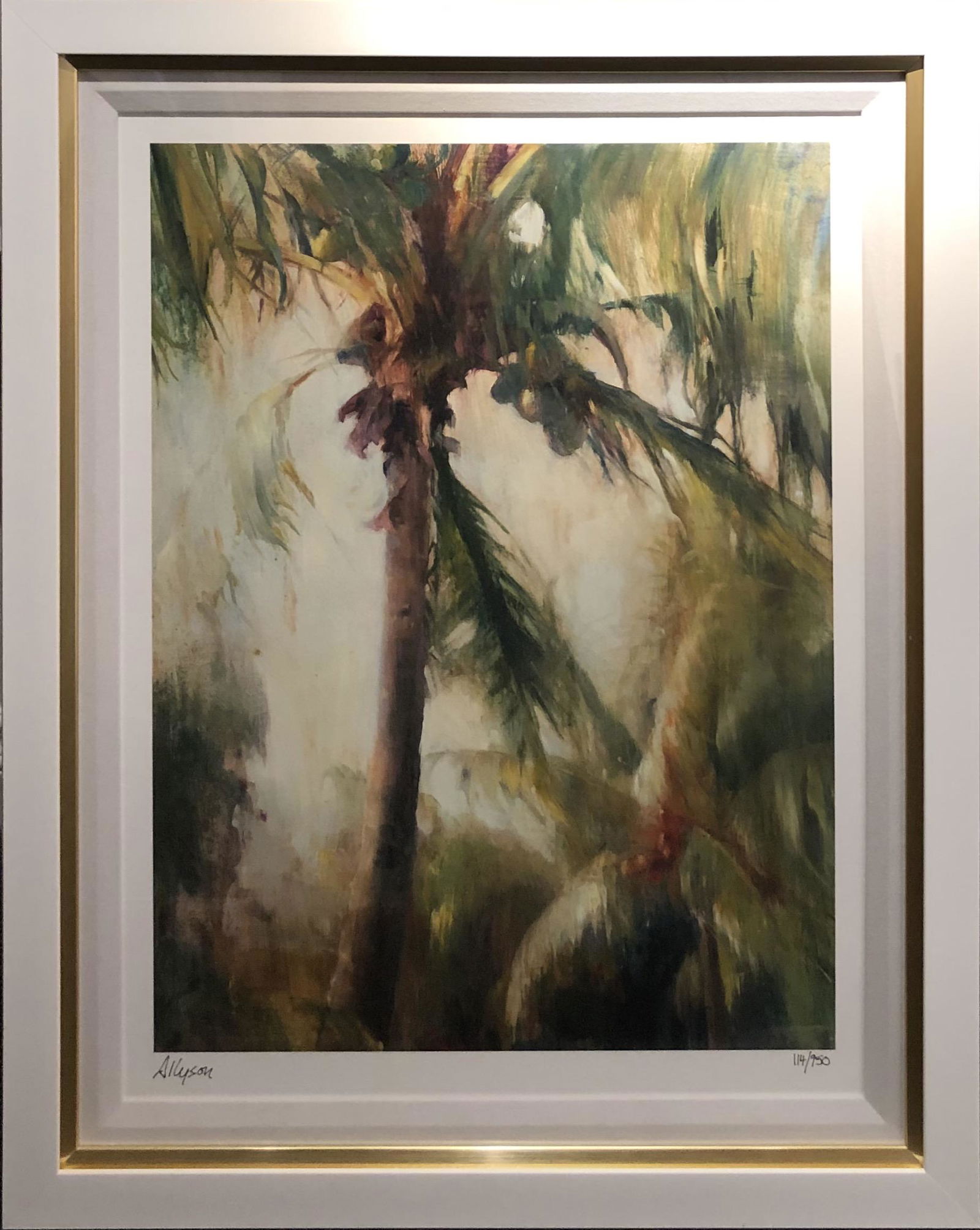 Allyson Krowitz "island Palm" Lithography Le Signed