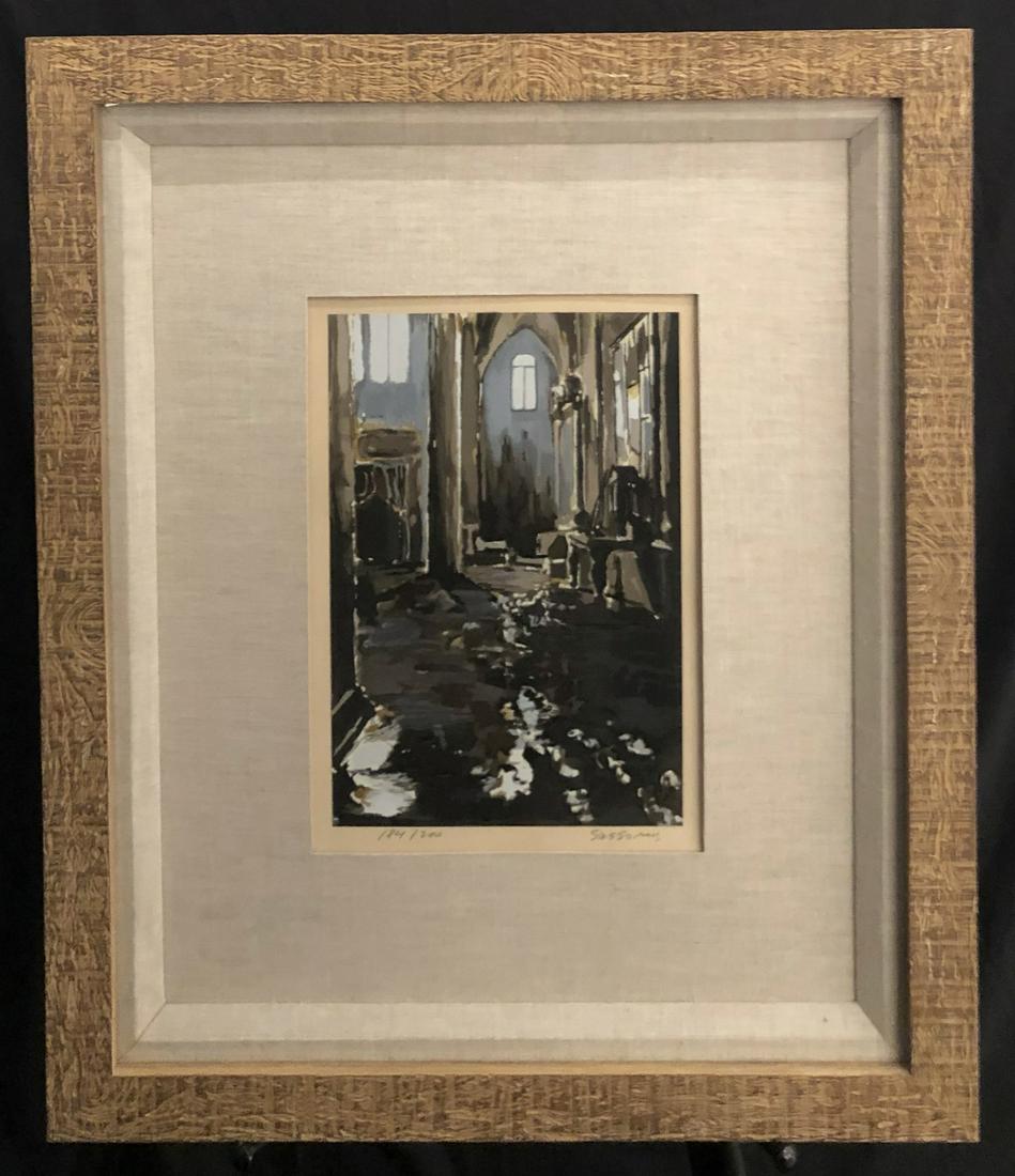 Marco Sassone "flood Of Florence" Signed Serigraph