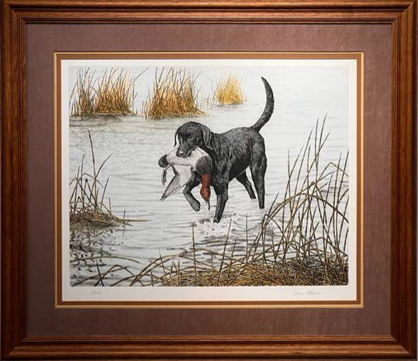 Dave Chapple "Brown Chapple Black Lab" Signed Etching (#2034) on May 15 ...