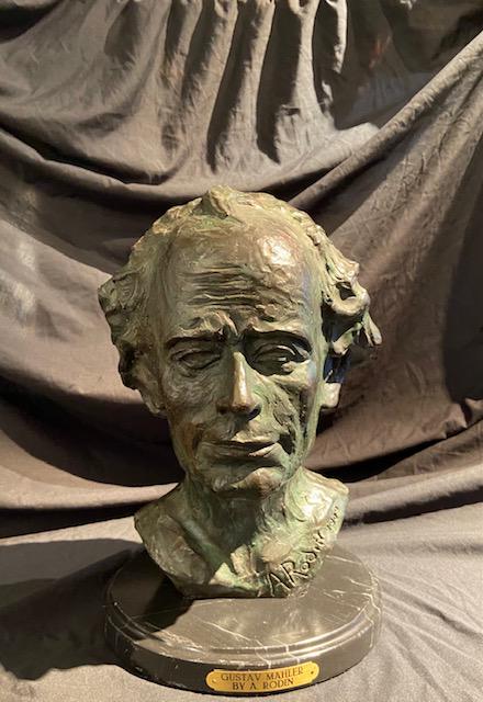 Auguste Rodin "gustav Mahler Bronze Bust" Signed Bust