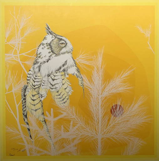 Peter Parnall "Horned Owl Sun" Signed Serigraph (#2558) on Nov 27, 2022 ...