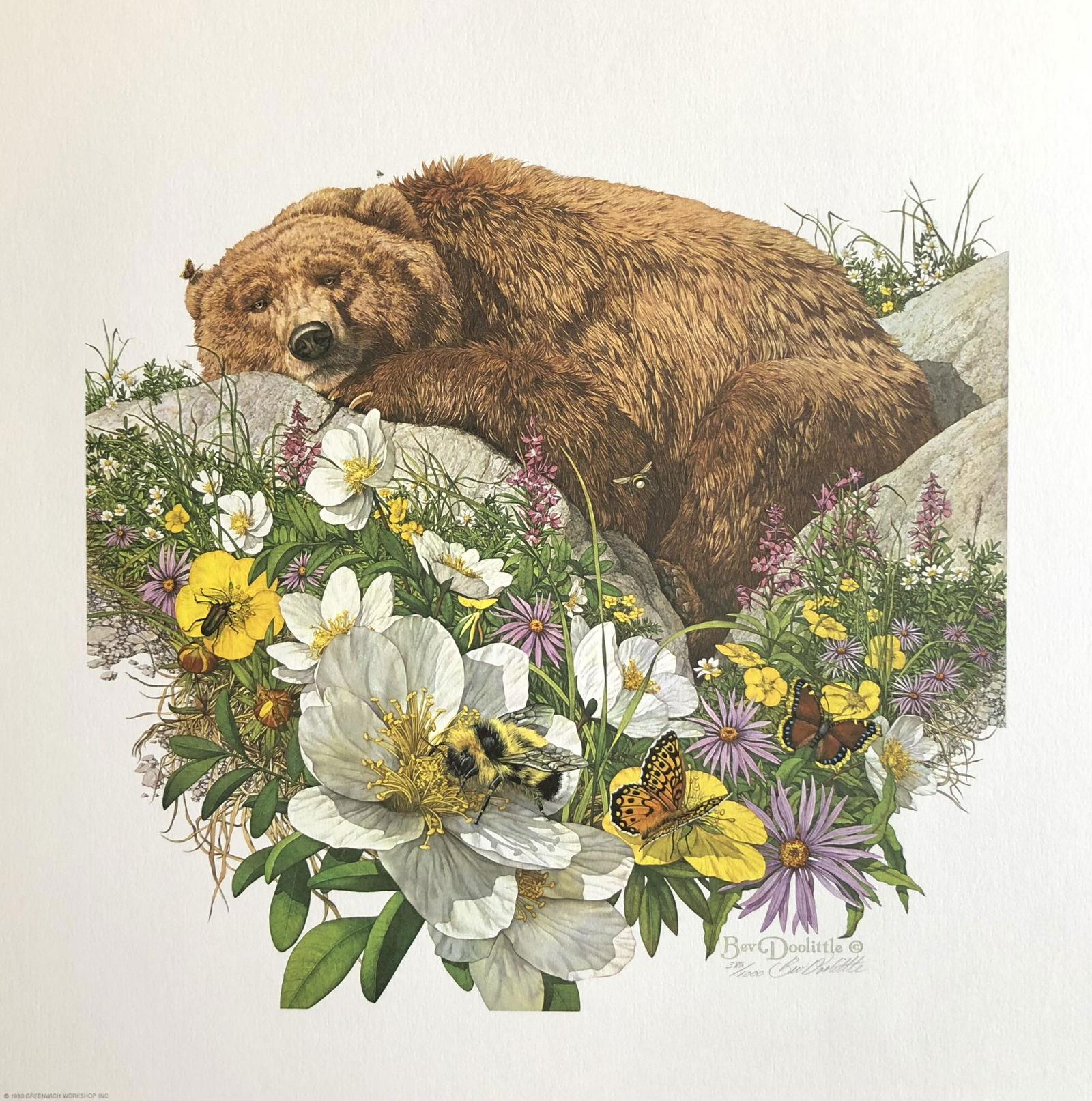 Bev Doolittle "Bugged Bear " Signed Lithograph - Dec 04, 2022 | Michael ...