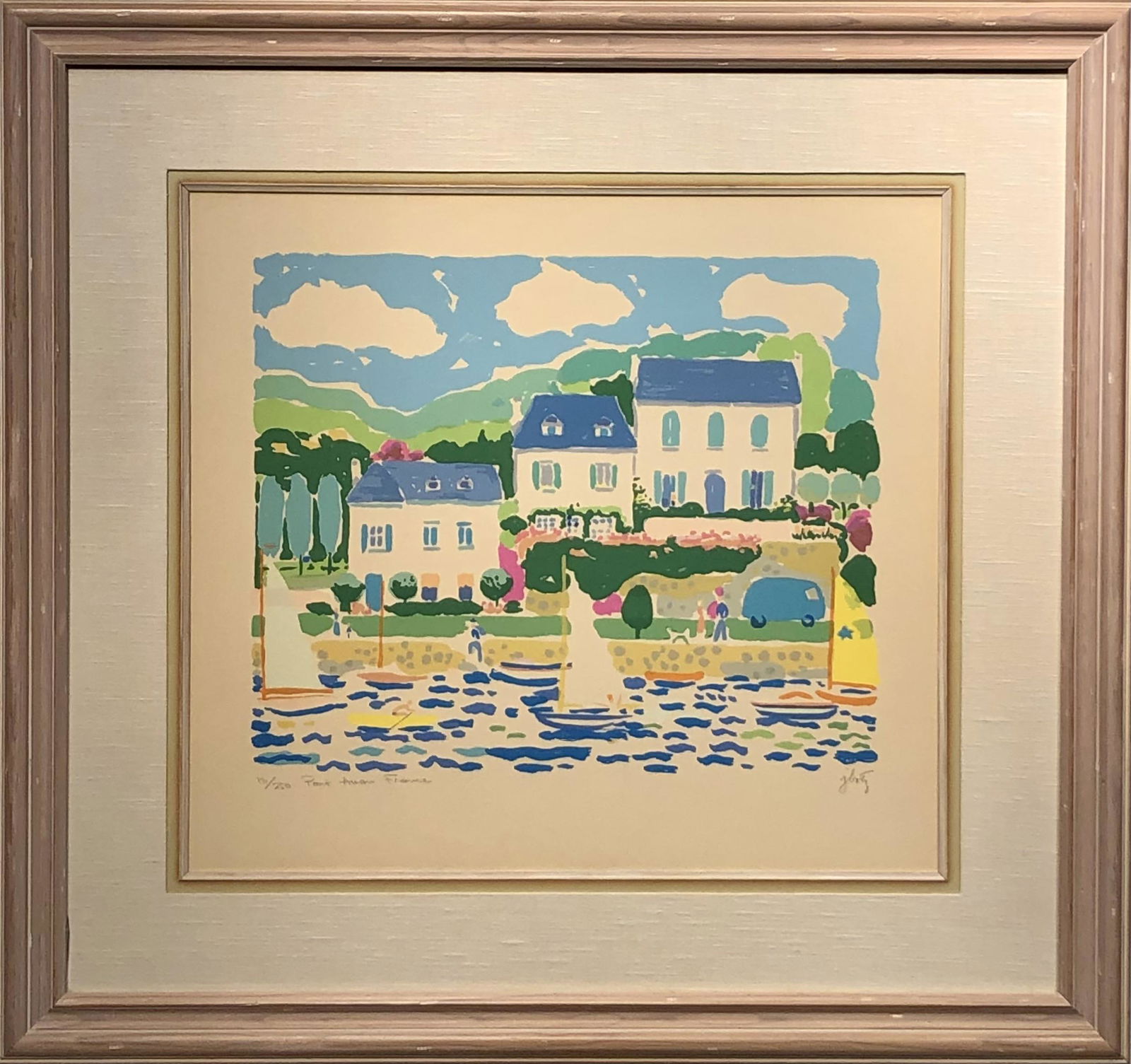 John Bolz "port Aven, France" Signed Serigraph Le