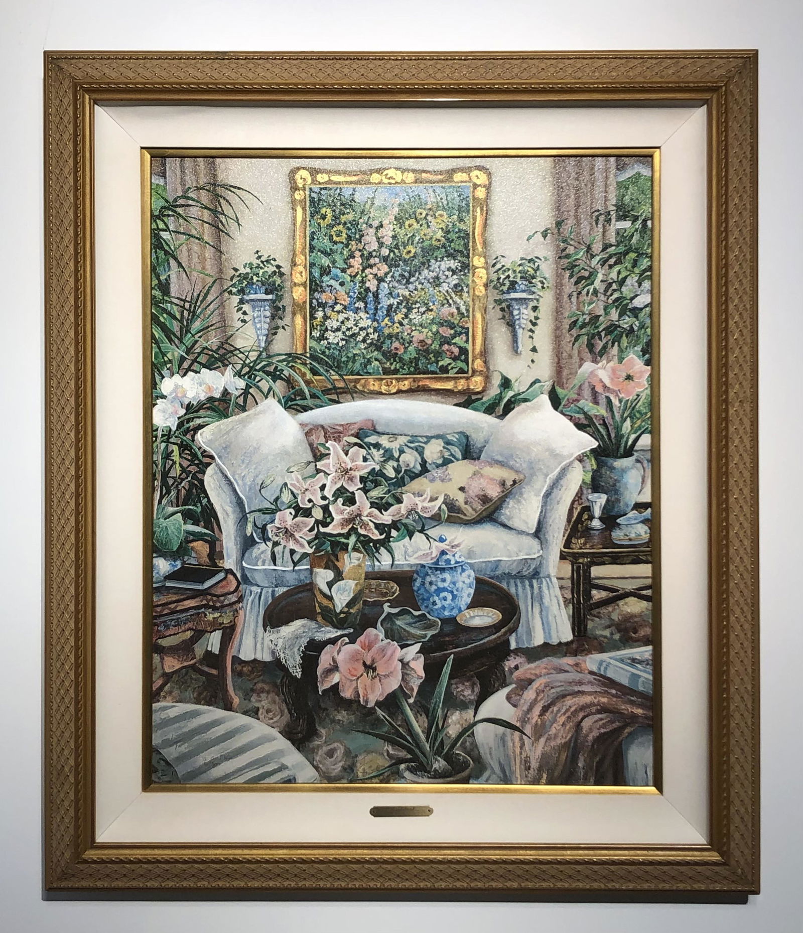 Susan Rios "middlebrook" Signed Embellished Litho Le