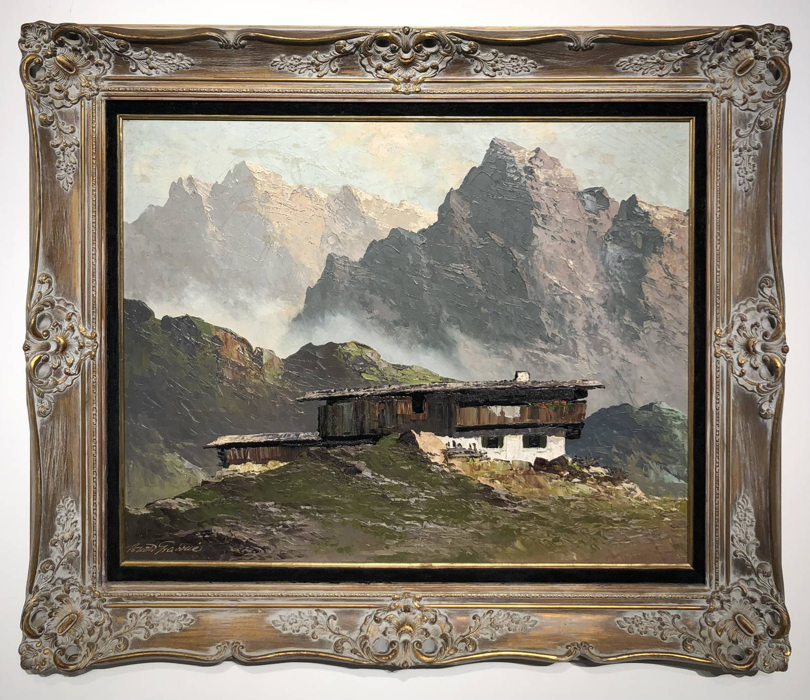 Georg Arnold Grabone (scenic) Signed Original Oil Auction