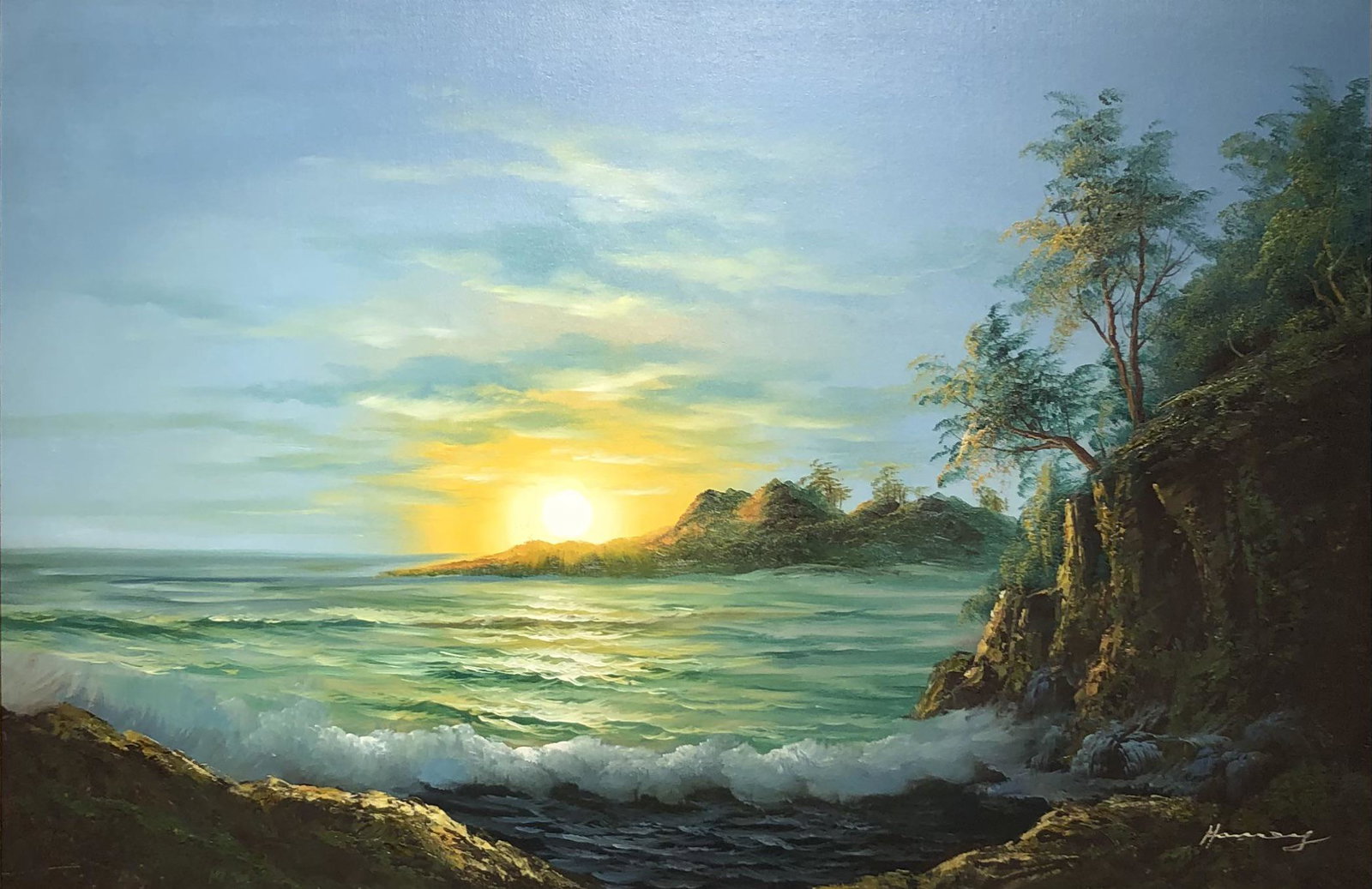 Haney (seascape) Signed Original Oil