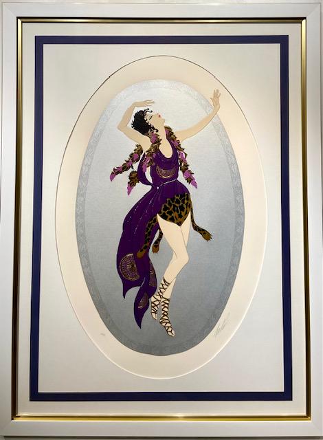 Erte "grape Lady" Signed Serigraph Le