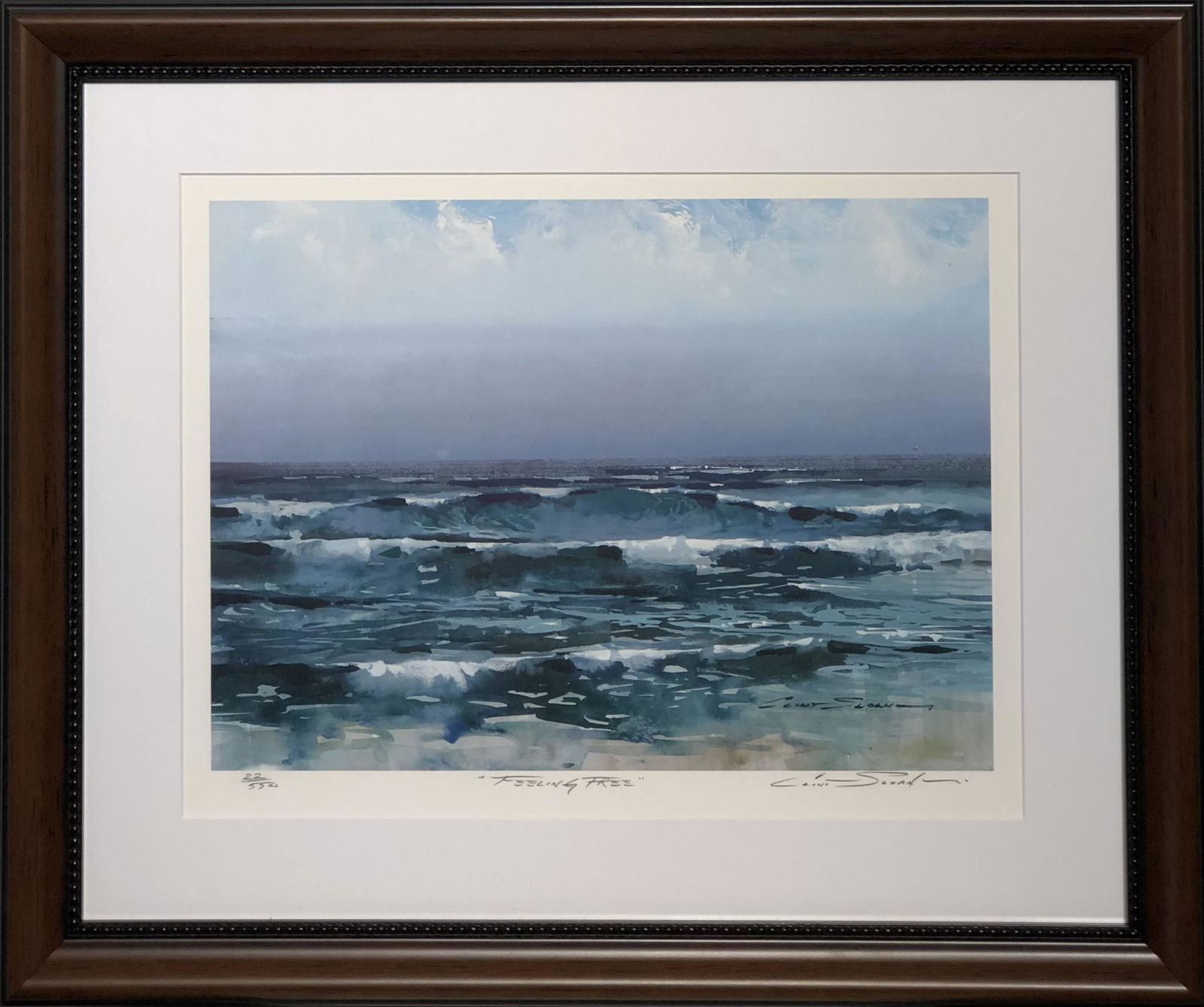 Clint Sloan "feeling Free" Signed Lithograph On Paper Le 22/550 ...